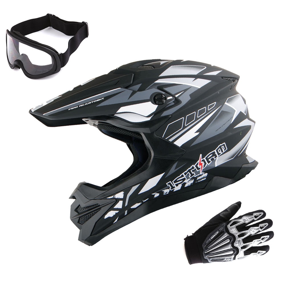 1Storm Motocross Adult Helmet Downhill Mountain Bike Helmet BMX MX ATV ...