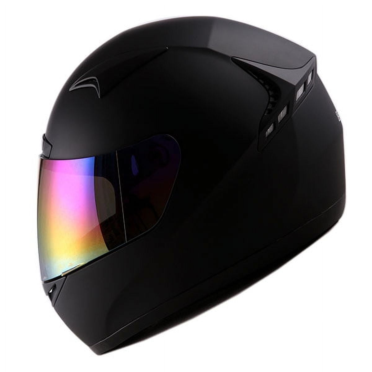 1STORM MOTORCYCLE BIKE FULL FACE HELMET HG335 BOOSTER MATT BLACK ...