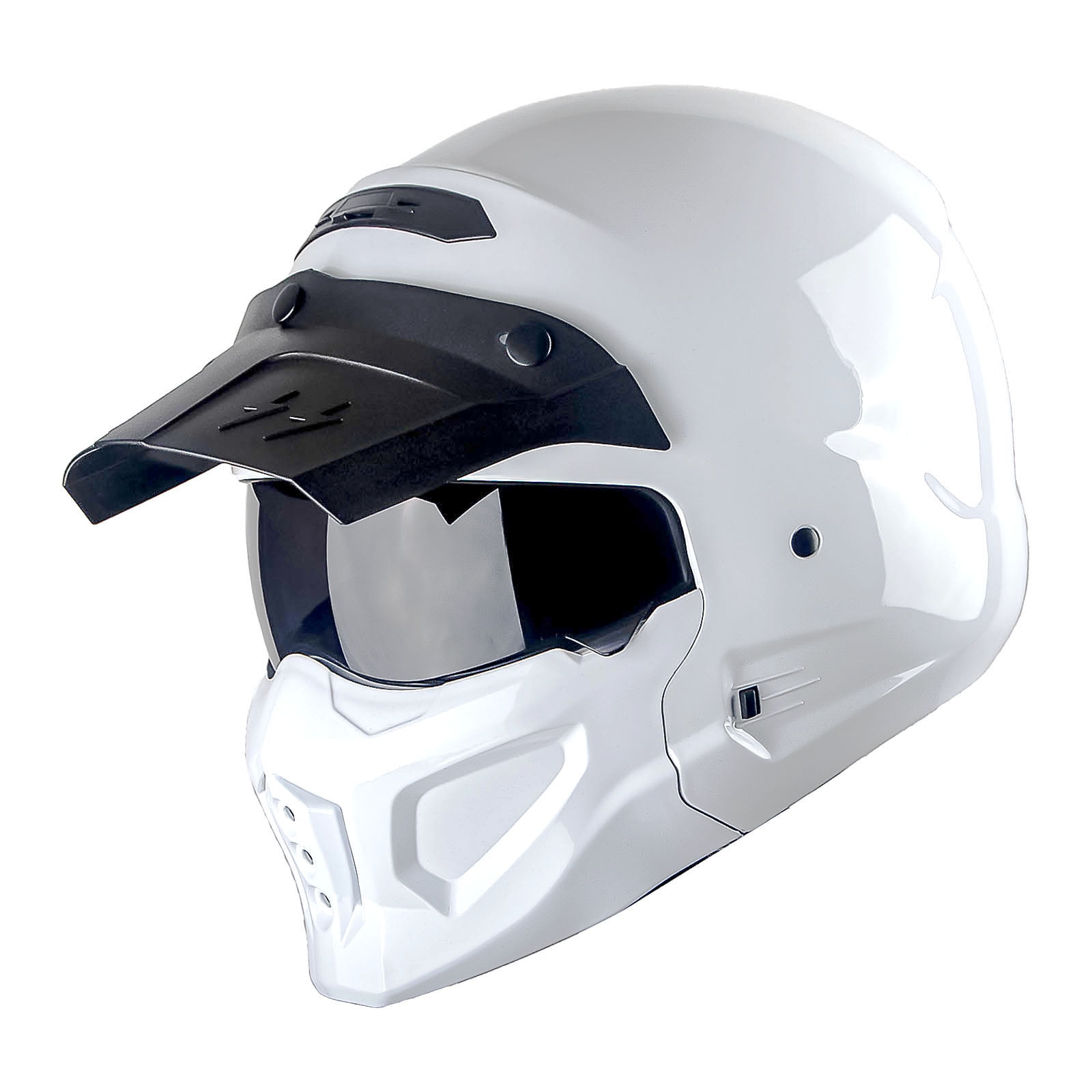 1Storm Motorcycle Full Face Helmet Open Face Helmet with Smoked Shield ...