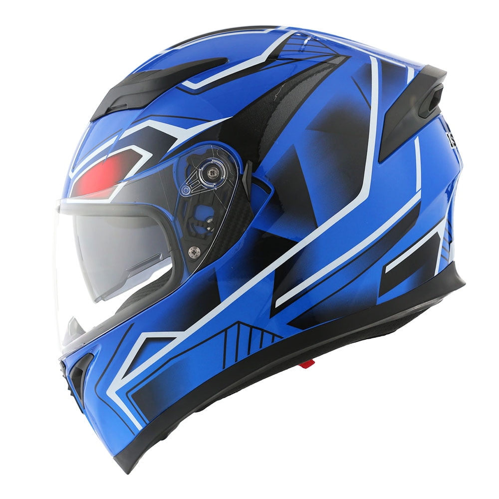1Storm Motorcycle Full Face Helmet Street Bike Dual Visor/Sun Shield N ...