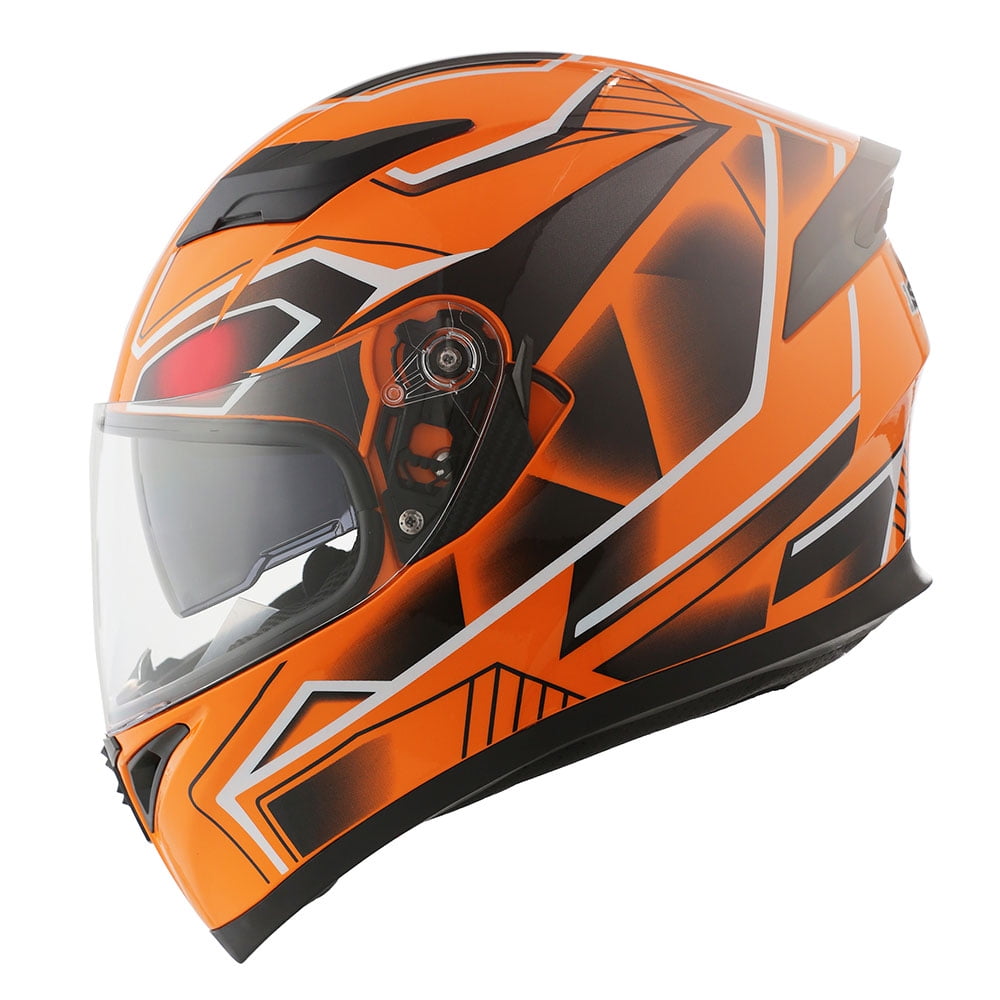 1Storm Motorcycle Full Face Helmet Street Bike Dual Visor/Sun Shield N ...
