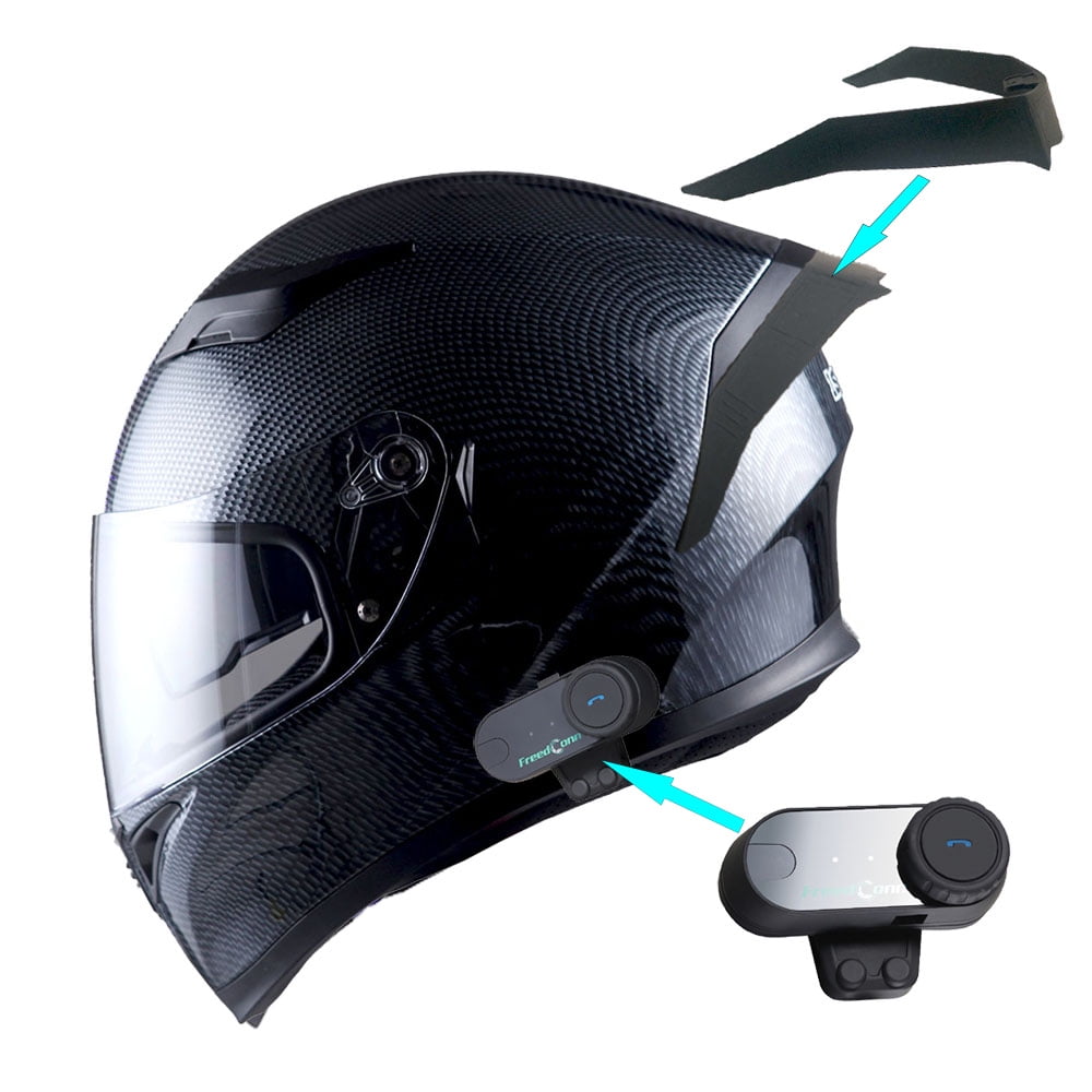 1Storm Motorcycle Modular Full Face Flip up Dual Visor Helmet + Spoiler ...