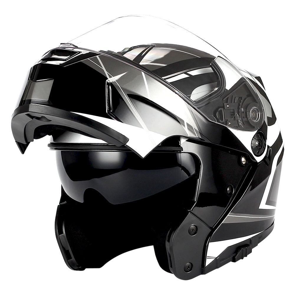 1Storm Motorcycle Modular Full Face Helmet Street Bike Flip up Dual ...
