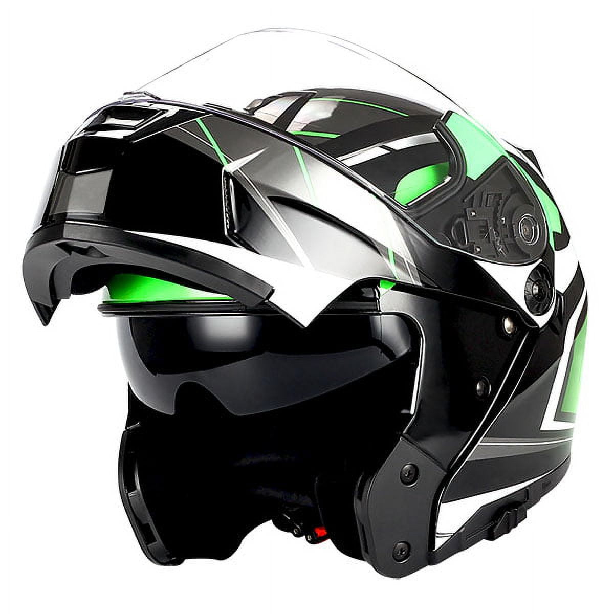 1Storm Motorcycle Modular Full Face Helmet Street Bike Flip up Dual ...