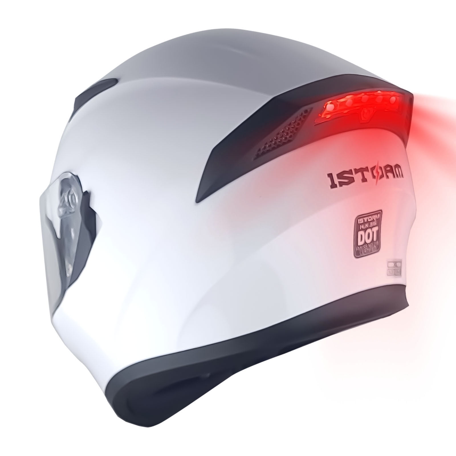 1Storm Motorcycle Street Bike Dual Visor/Sun Visor Full Face Helmet ...