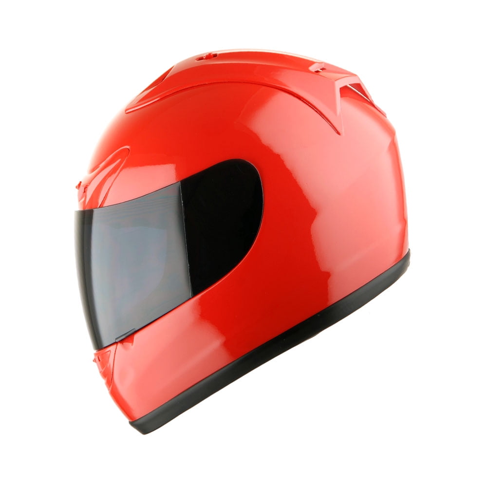 1Storm New Motorcycle Bike Full Face Helmet JH901 Glossy Red + One ...