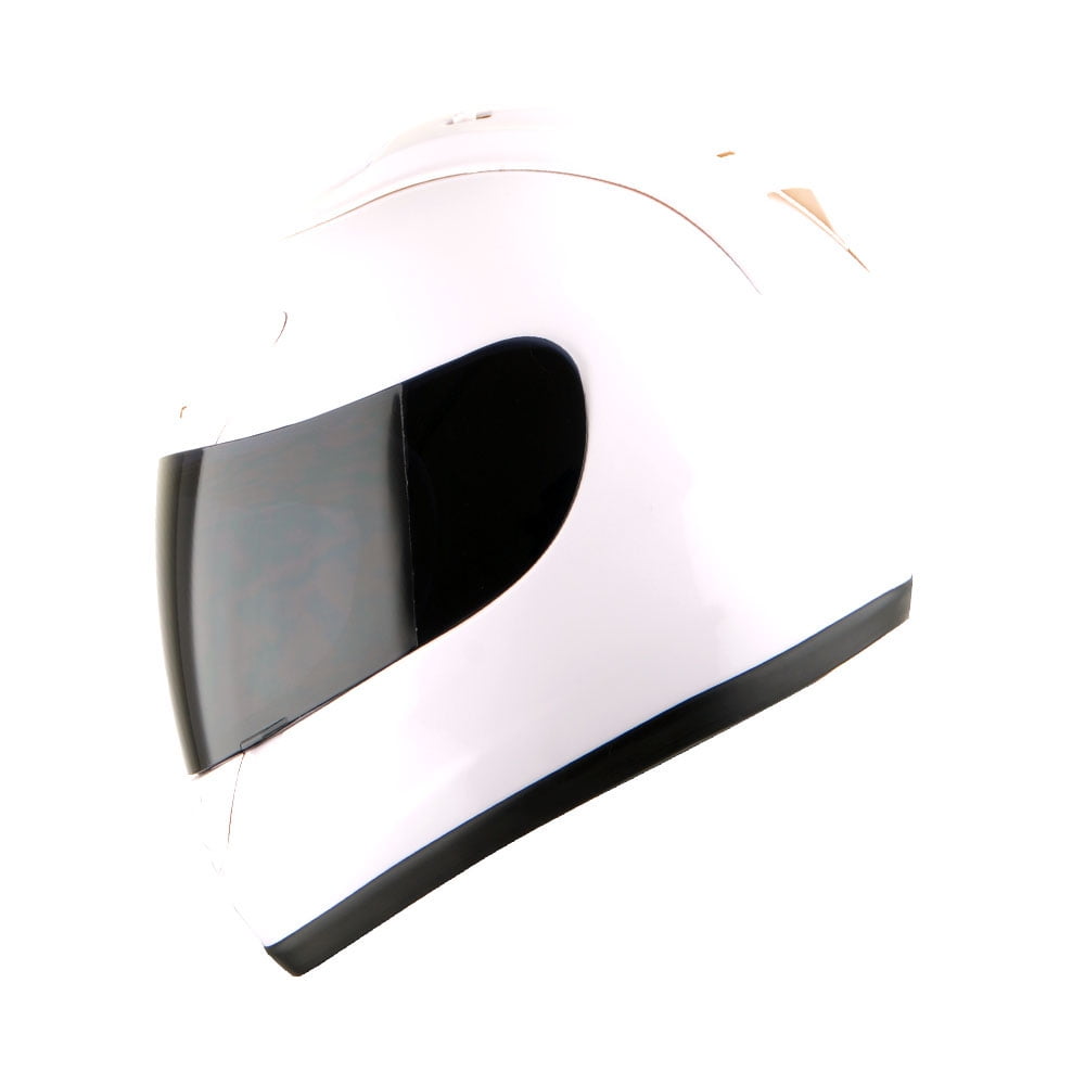 1Storm New Motorcycle Bike Full Face Helmet JH901 Glossy White + One ...