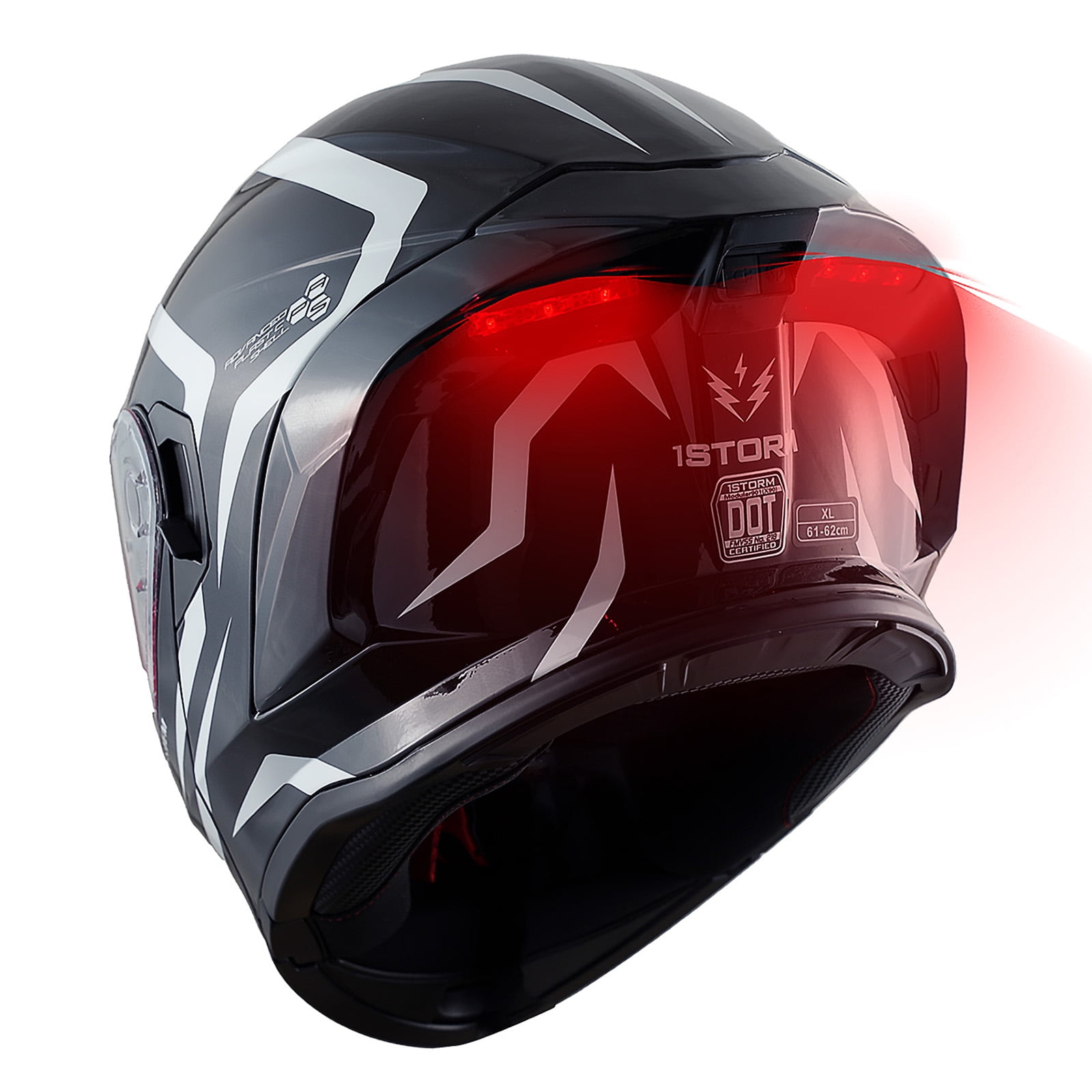 1Storm New Motorcycle Bike Modular Full Face Helmet Dual Visor Sun ...