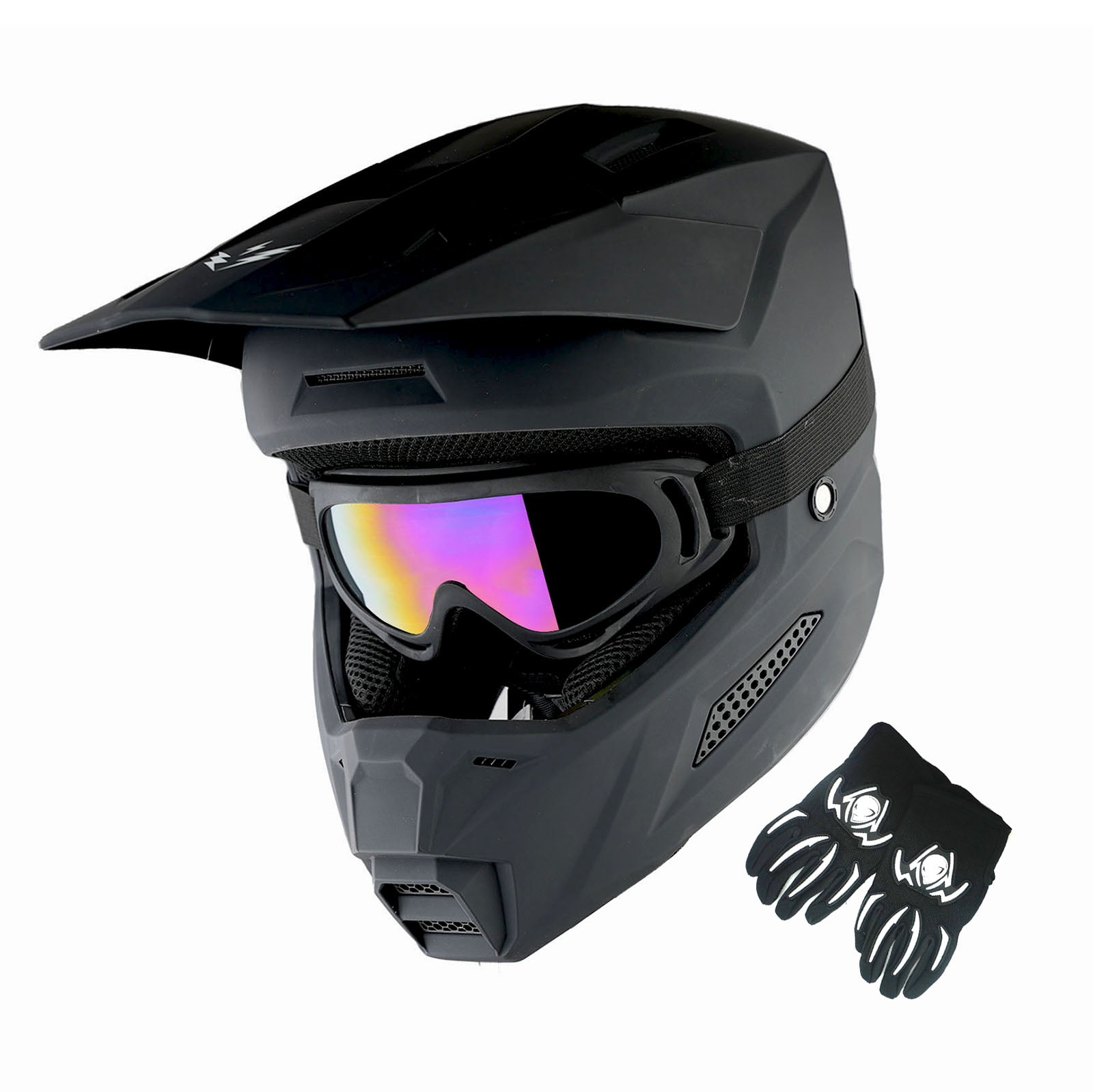 1Storm New Youth Kids BMX MX Bike Helmet Motocross Helmet T602 Teenager ...
