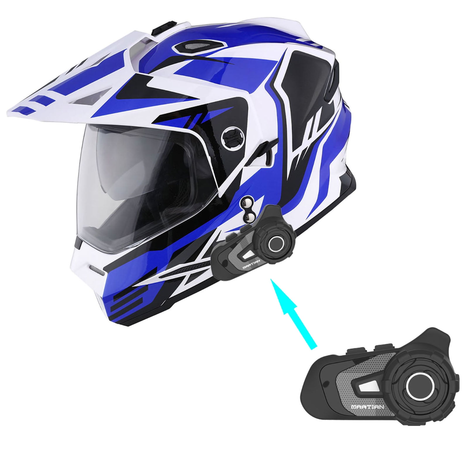 1Storm Youth Kids Dual Sport Dual Visor Motorcycle Motocross Off Road ...