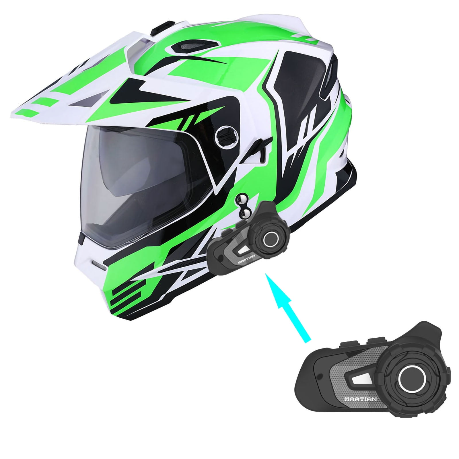 1Storm Youth Kids Dual Sport Dual Visor Motorcycle Motocross Off Road ...