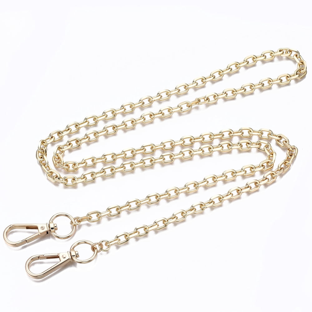 1Strand Bag Chains Straps Iron Cable Link Chains with Alloy Swivel ...