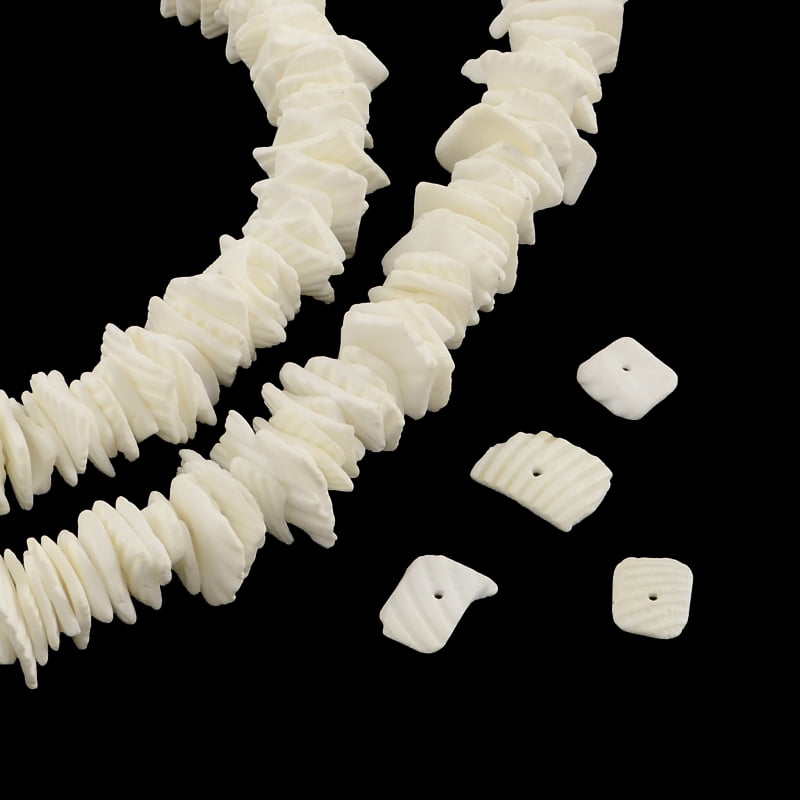 1Strand Chips Natural Dyed Seashell Beads Strands Shell Shards White 2 ...