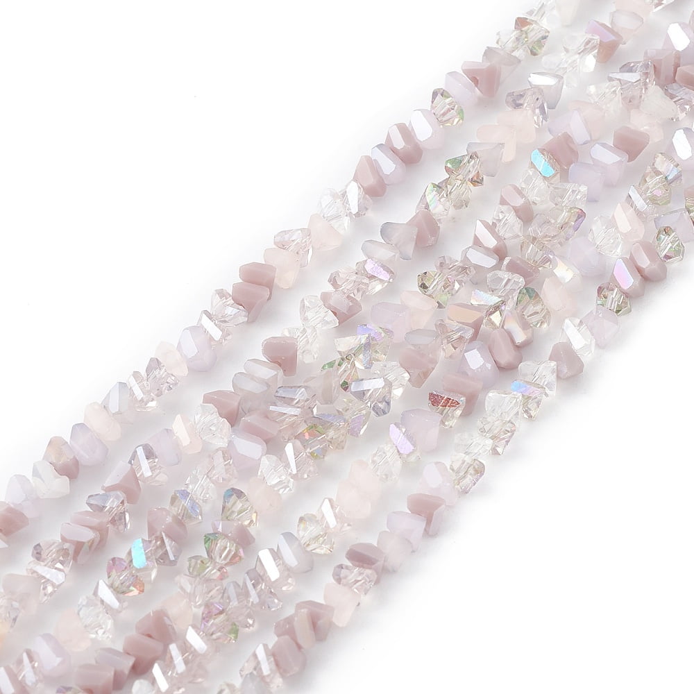 1Strand Gradient Color Electroplate Glass Bead Strands AB Color Plated ...