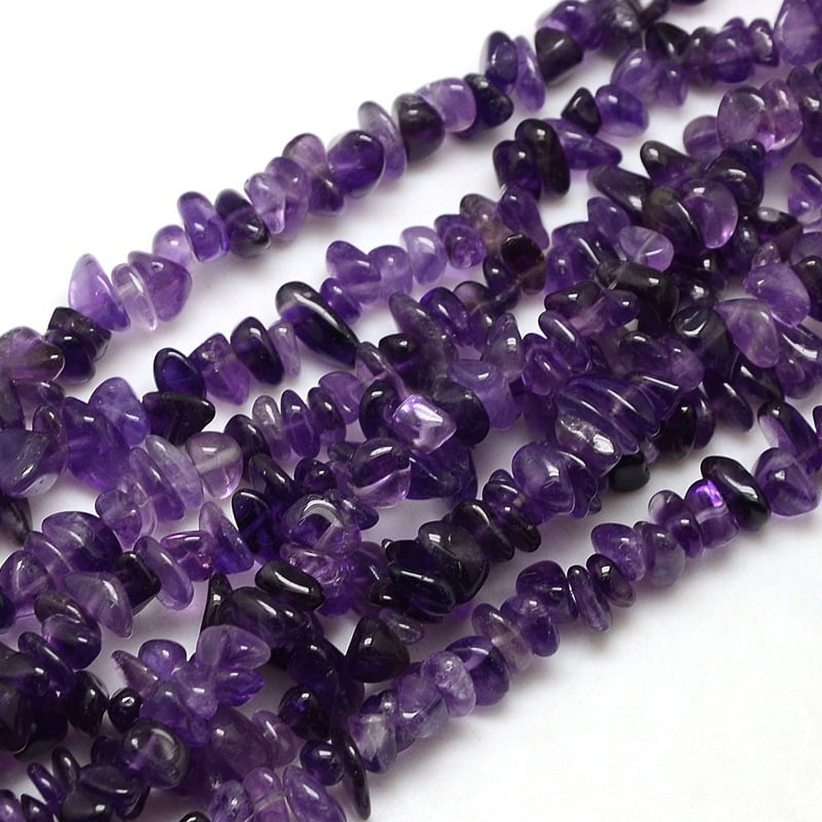 1Strand Natural Amethyst Chips Beads Strands 8~14x4~8x3~6mm Hole: 1mm ...