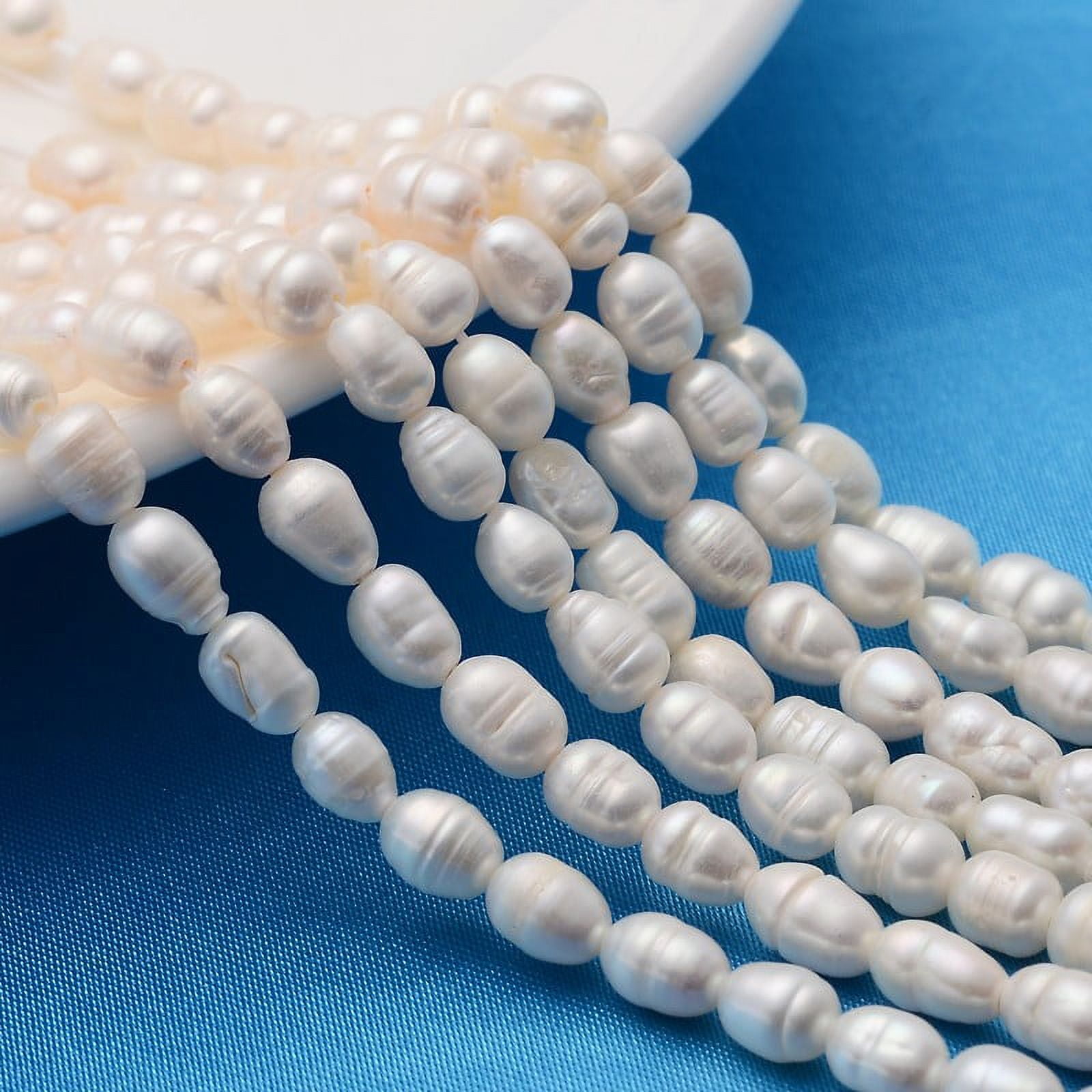 1Strand Natural Cultured Freshwater Pearl Strands Idea for Mother's Day ...