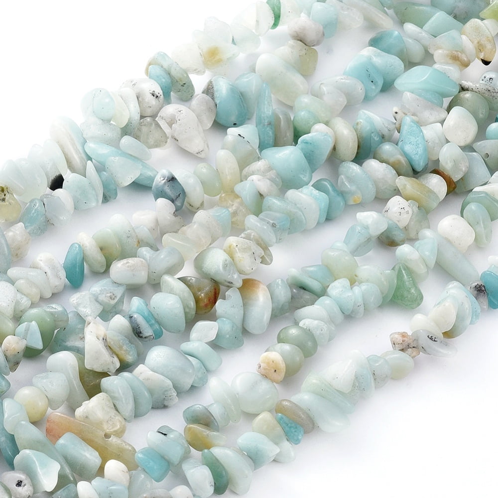 1Strand Natural Gemstone Bead Strand Flower Amazonite Chip Beads 5-8mm ...