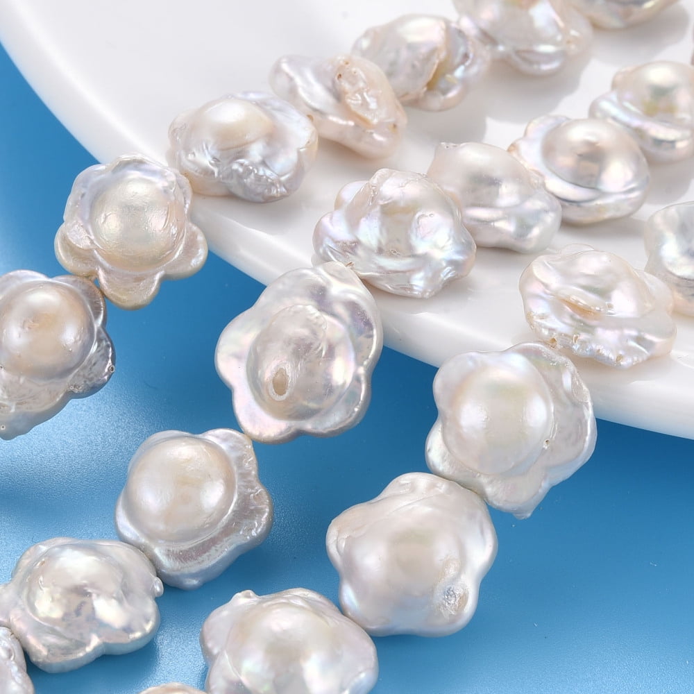 1Strand Natural Keshi Pearl Beads Strands Cultured Freshwater Pearl ...