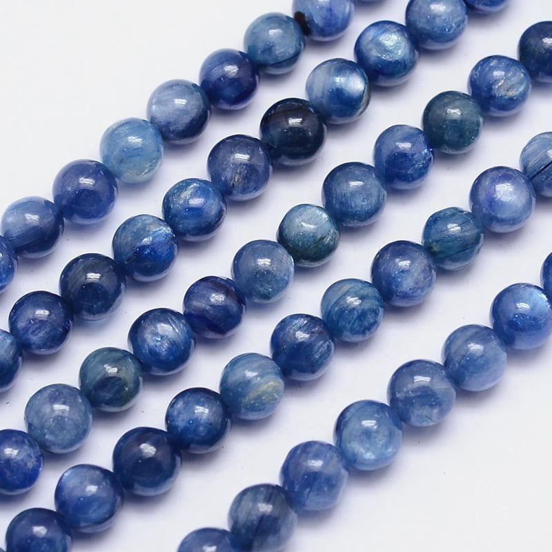 1Strand Natural Kyanite/Cyanite/Disthene Round Bead Strands Grade A 6mm ...