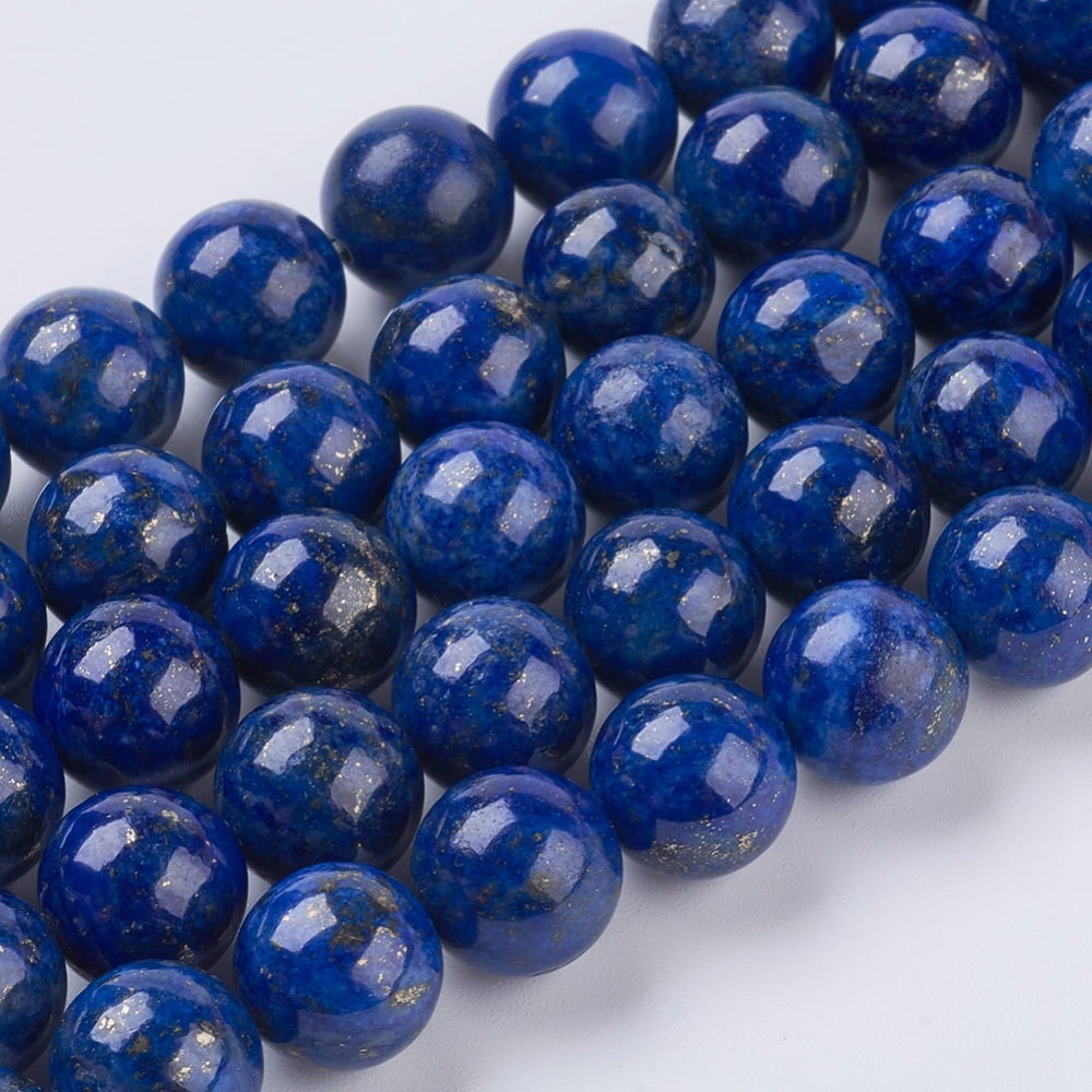 1Strand Natural Lazuli Beads Strands Grade A Round 10mm Hole: 1mm about ...