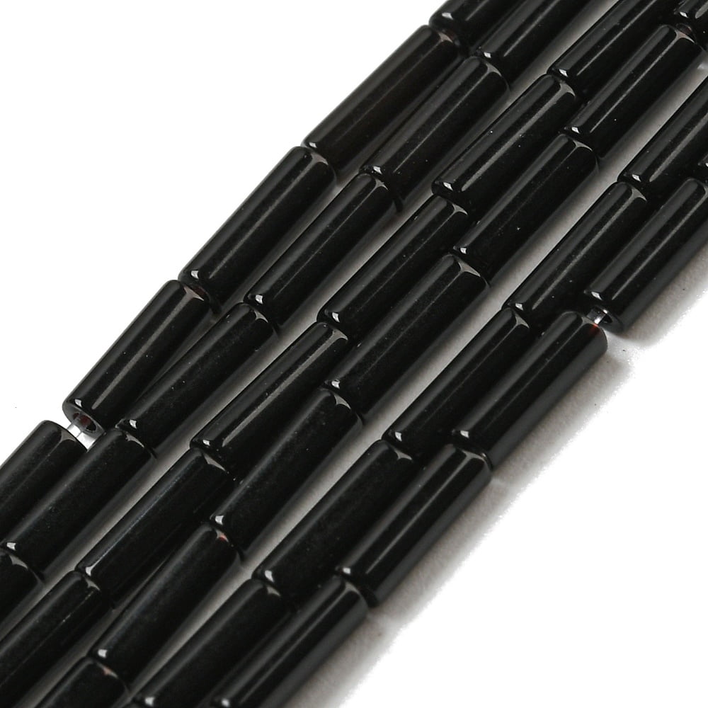 1Strand Natural Obsidian Beads Strands Column 6.5~7x2mm Hole: 0.9mm ...