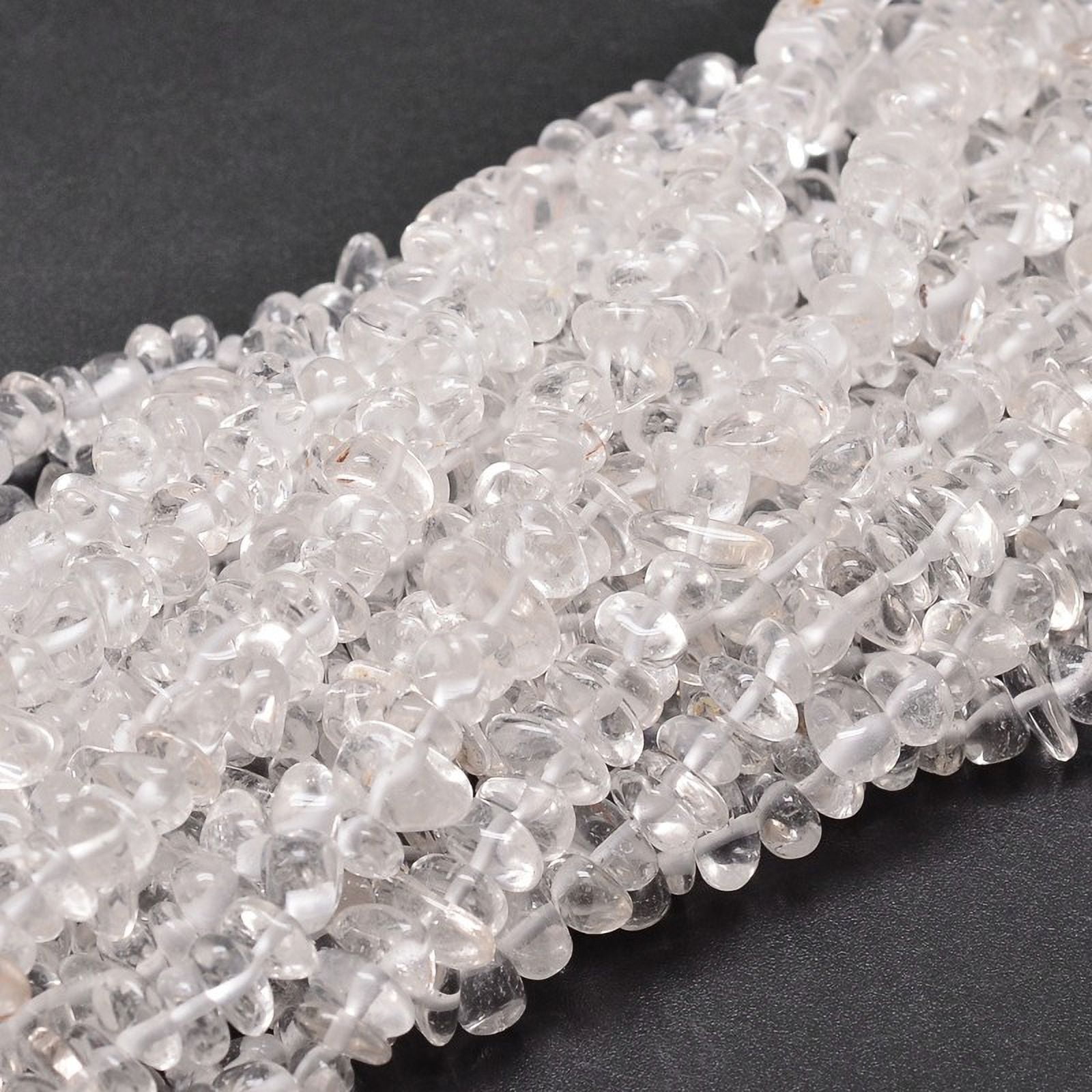 1Strand Natural Quartz Crystal Chip Beads Strands 5~14x4~10mm Hole: 1mm ...
