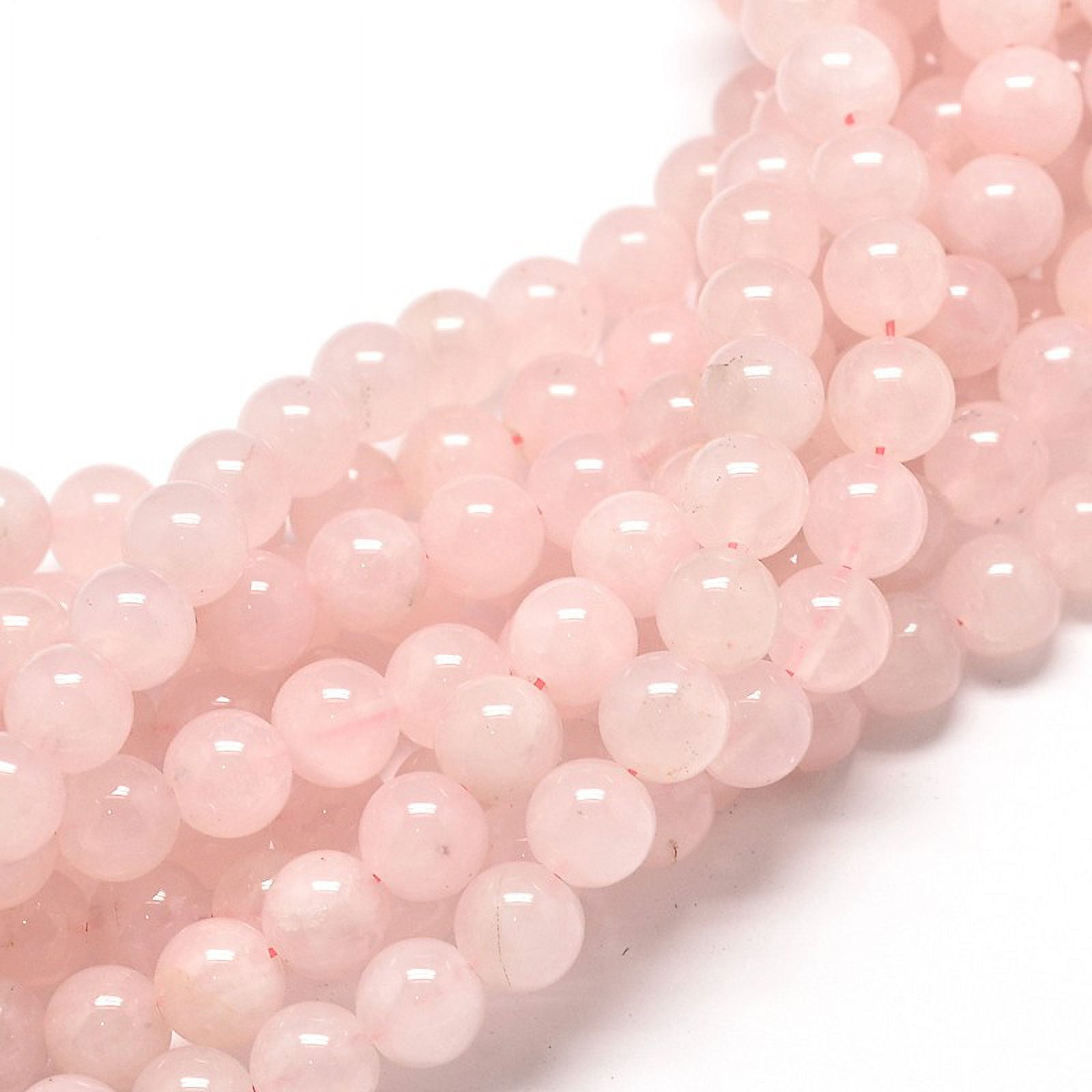 1Strand Natural Rose Quartz Round Bead Strands 8mm Hole: 1mm about ...