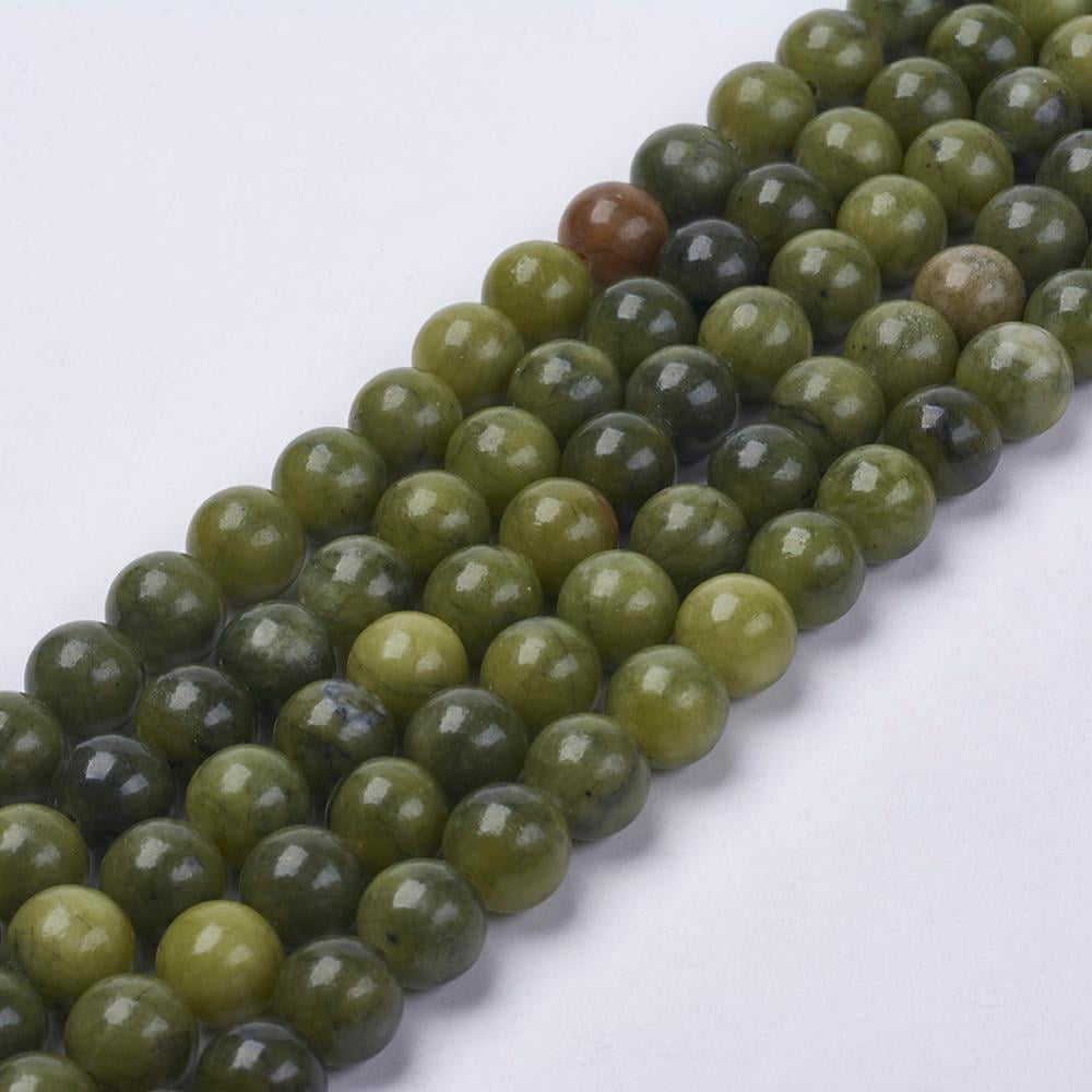 1Strand Natural Taiwan Jade Beads Round Olive 8mm in diameter hole: 1mm ...