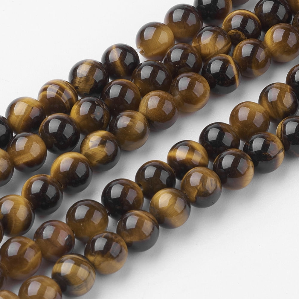 1Strand Natural Yellow Tiger Eye Bead Strands Round Grade A 6~6.5mm ...