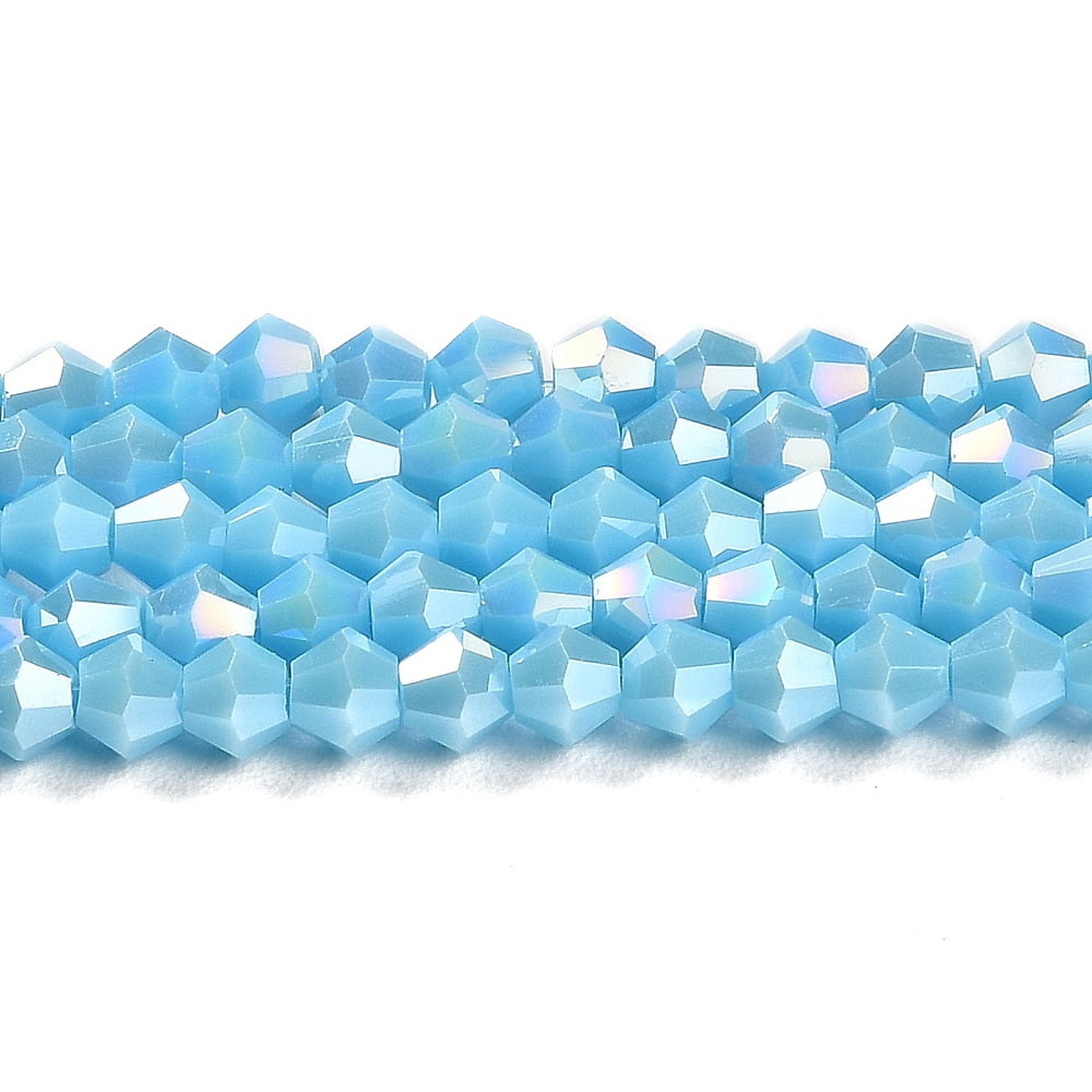 1Strand Opaque Solid Color Electroplate Glass Beads Strands AB Color ...