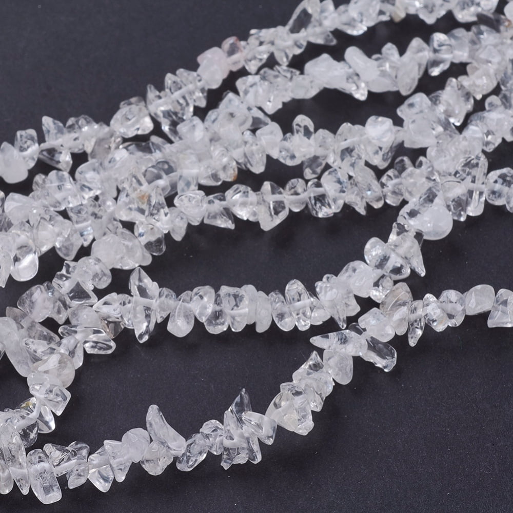 1Strand Quartz Crystal Chips Beads Strands Rock Crystal Beads Clear 3 ...