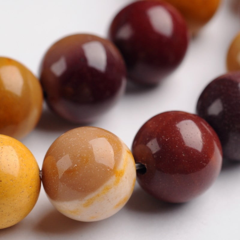 1Strand Round Natural Mookaite Gemstone Bead Strands 10mm Hole: 1mm ...