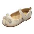 1T-11 Y Mary Jane Flats for Toddler Girls with Bow Laces Dress Princess ...