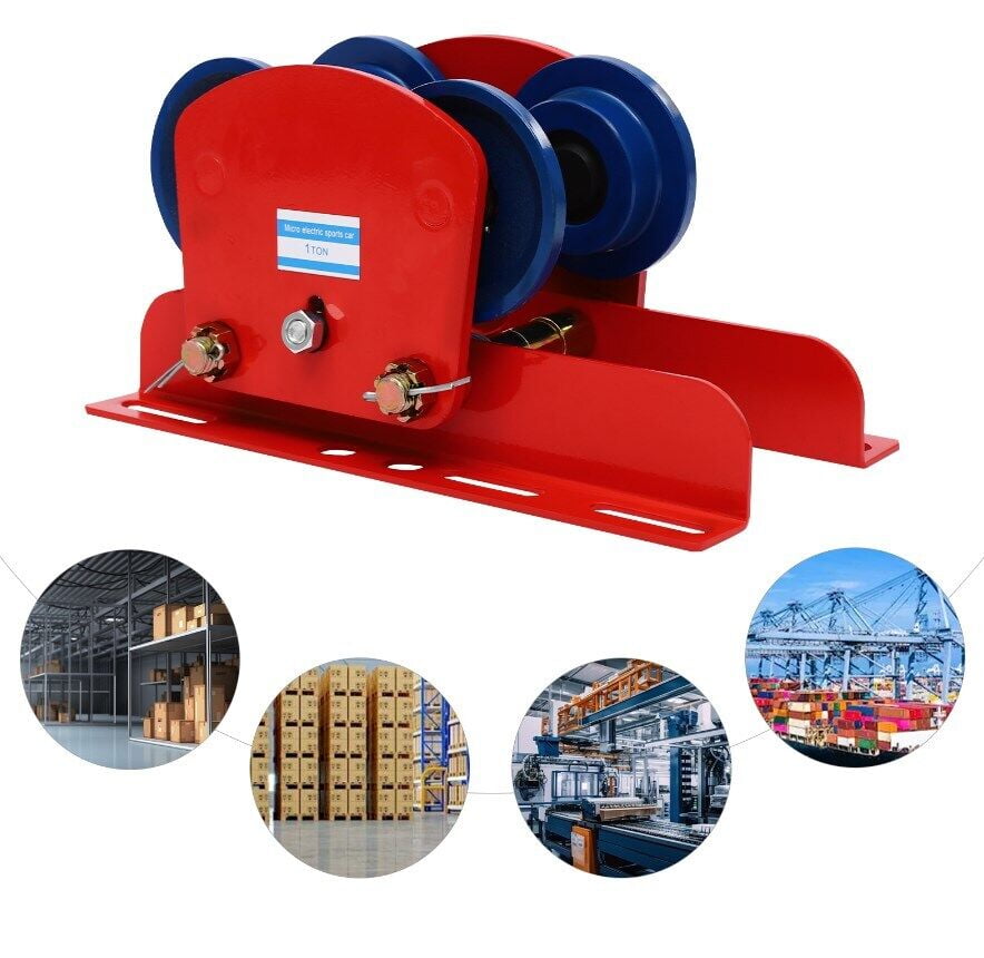 1T Heavy Duty Beam Trolley, Electric Hoist Manual Trolley, Push Beam ...