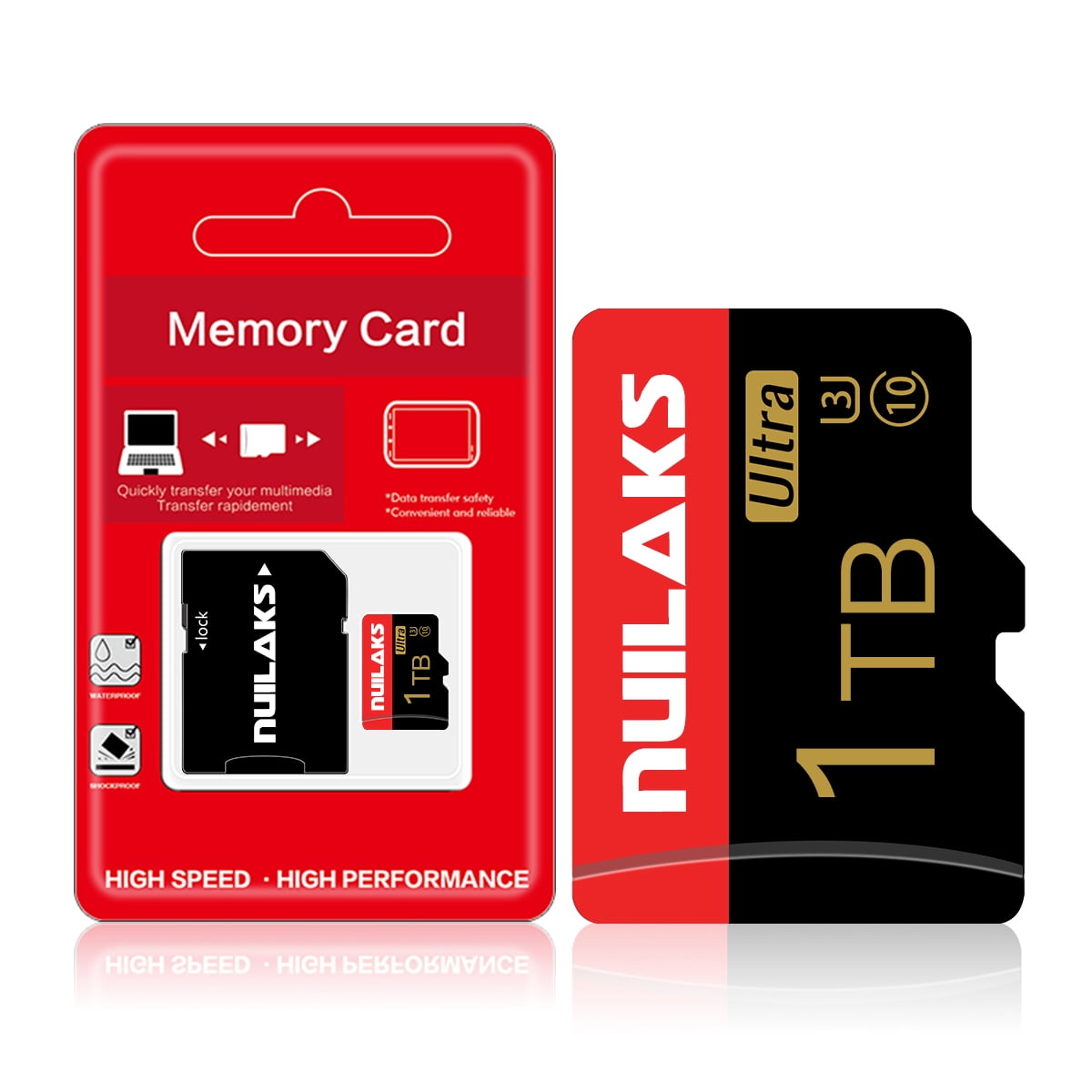 1TB Micro SD Card Memory Cards With Adapter High Speed Card Class 10 Memory Card For Smartphone ...