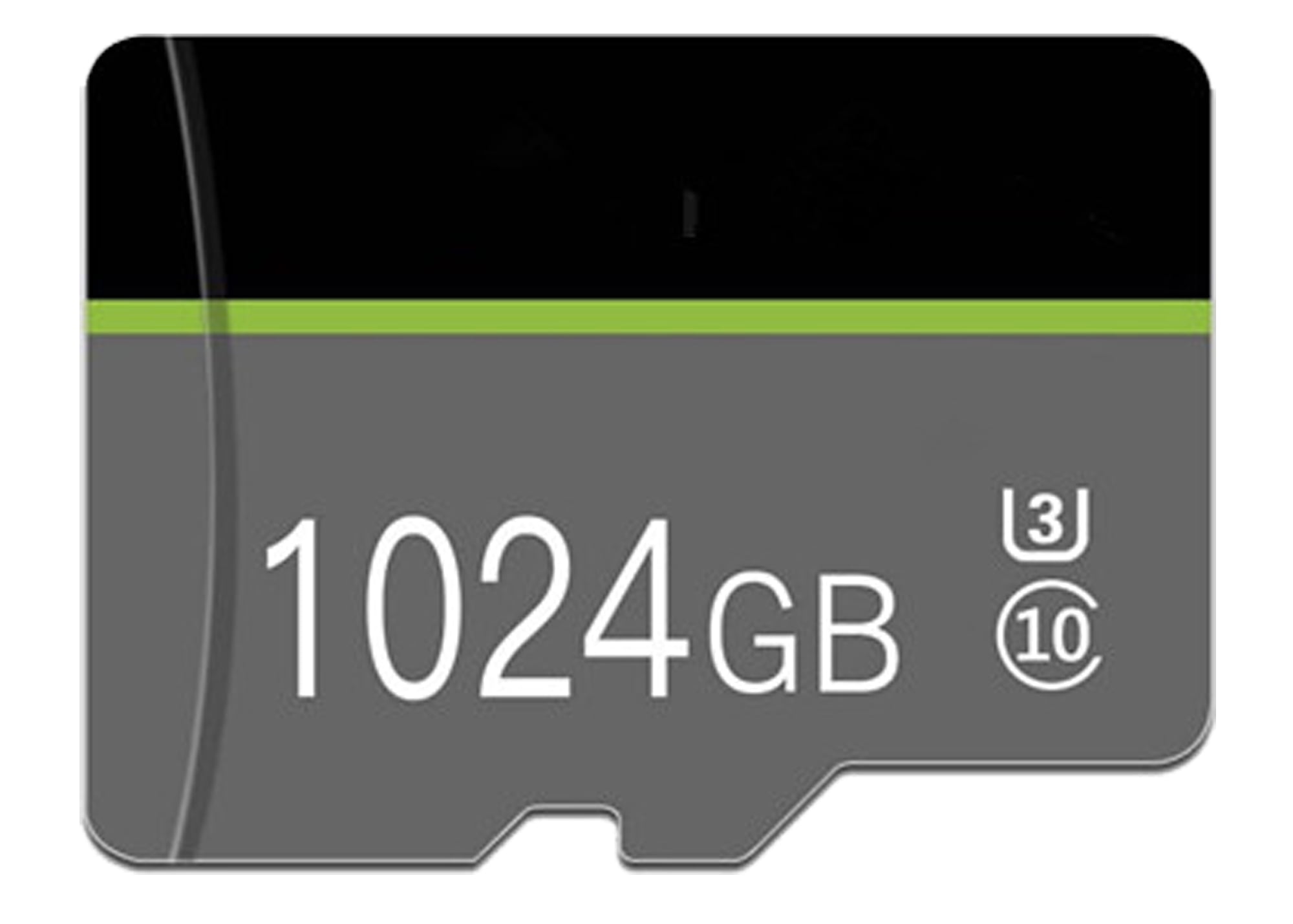 1TB Micro SD Flash Memory Card Class 10 For Phones,Camera and PC Black ...