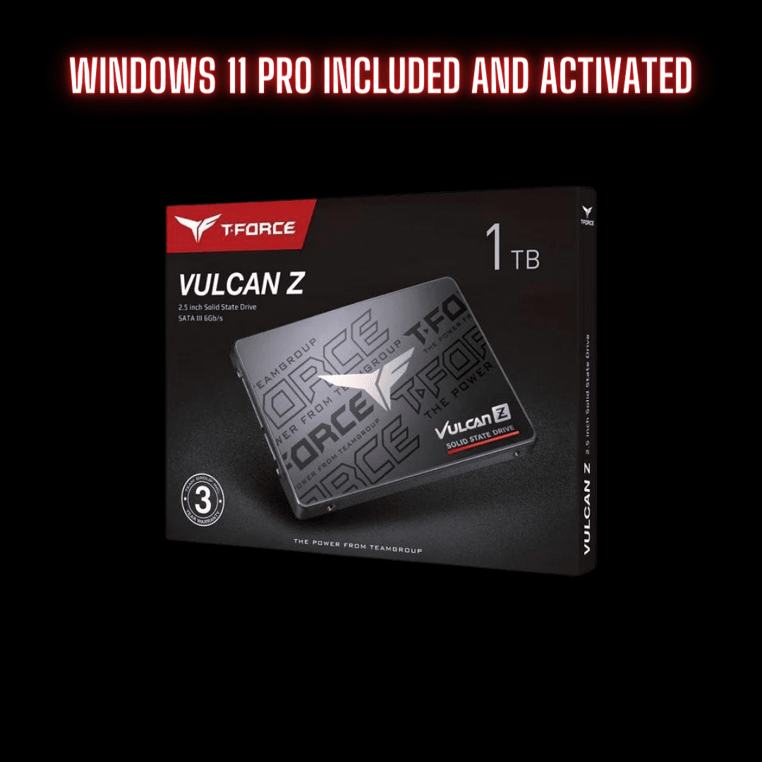 1TB T-Force Vulcan Z SSD With Windows 11 Pro Pre Installed and Acti1TB ...