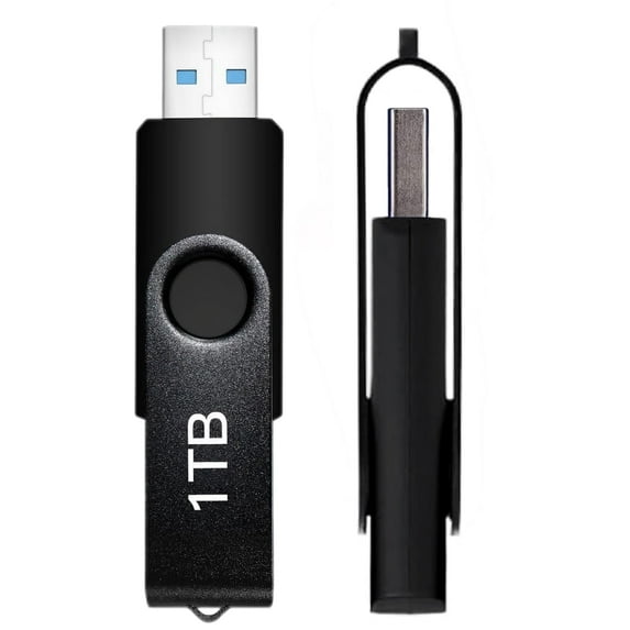 MAOLAI 1TB USB Flash Drive, Rotatable Memory Stick External Storage ...