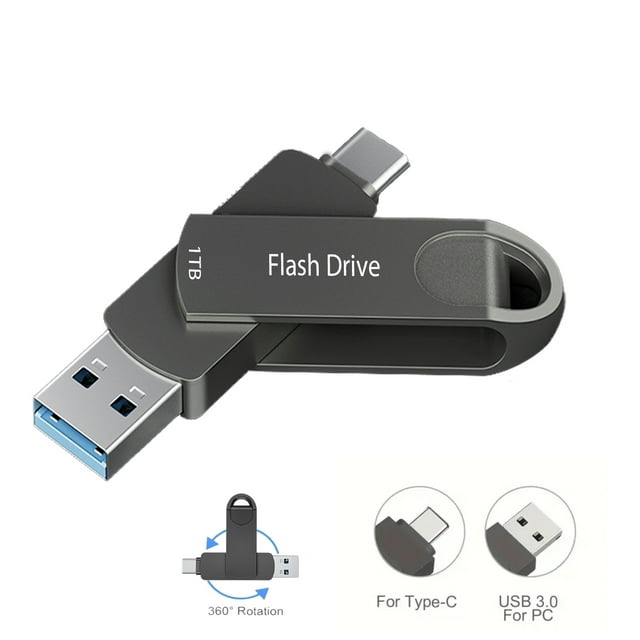 1TB USB Flash Drive 1000GB High Speed Thumb Drive Data Storage Photo ...
