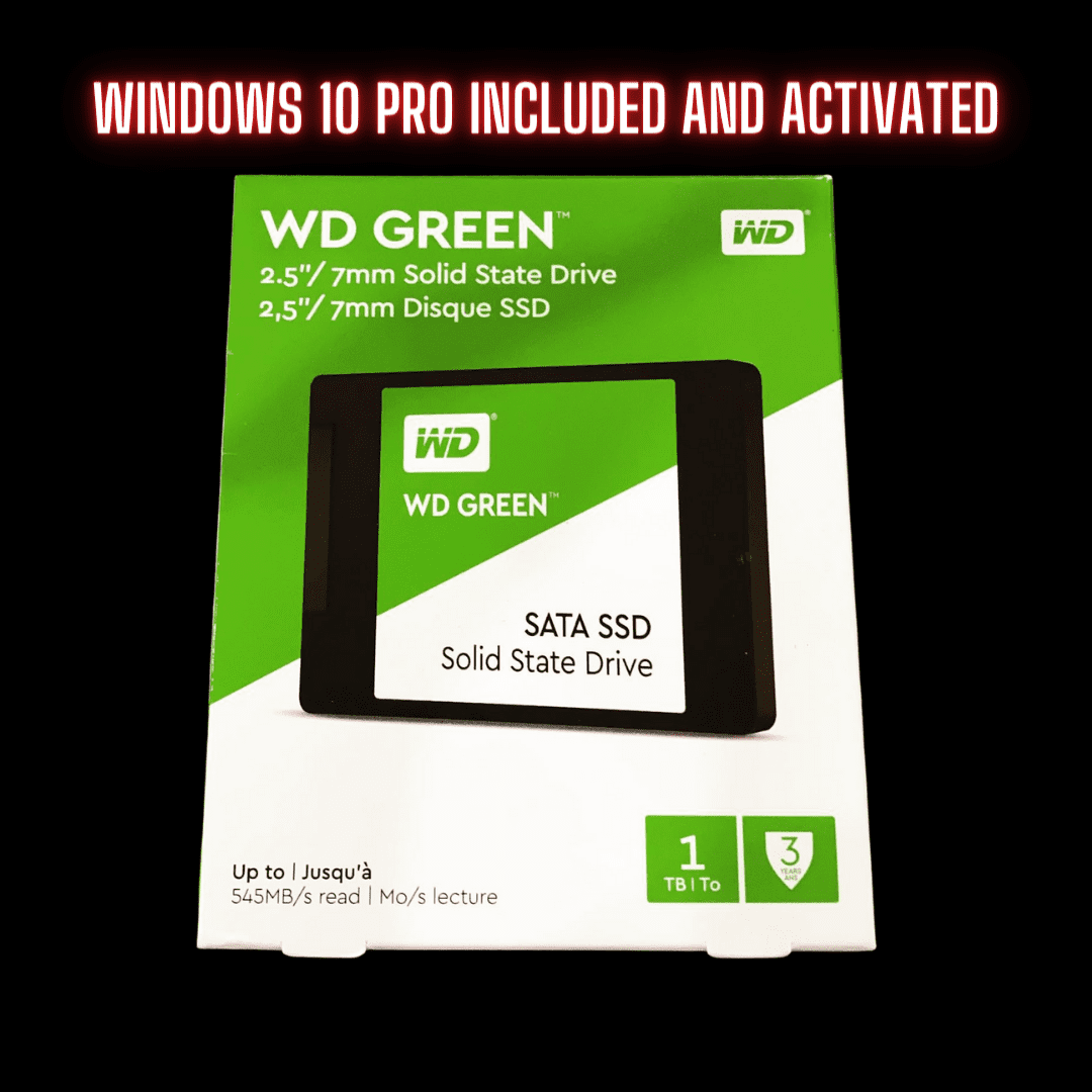 1TB WD Green SSD With Windows 10 Pro Pre Installed and Activate1TB WD ...