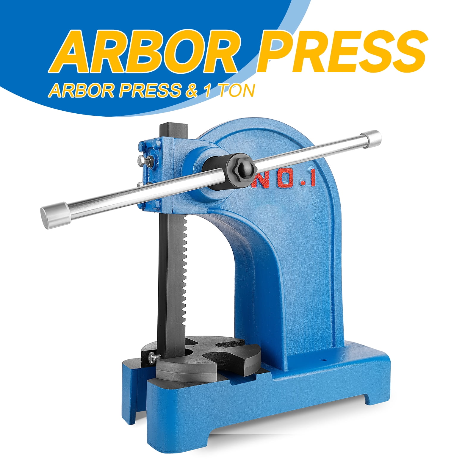 1Ton Arbor Press, Heavy Duty Arbor Press with Handwheel, Manual Desktop ...