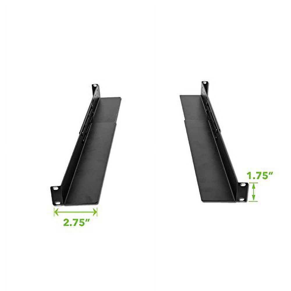 1U Adjustable 4-Post Rack Mount Server Rails Full Depth Set - Walmart.com