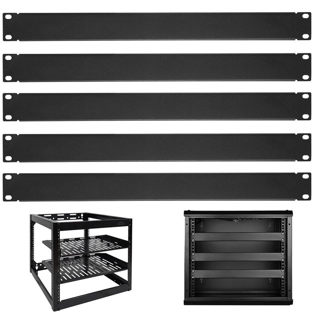 1U Blank Panel, 5 Pcs 1U Server Rack Panels, Metal Rack Mount Filler ...