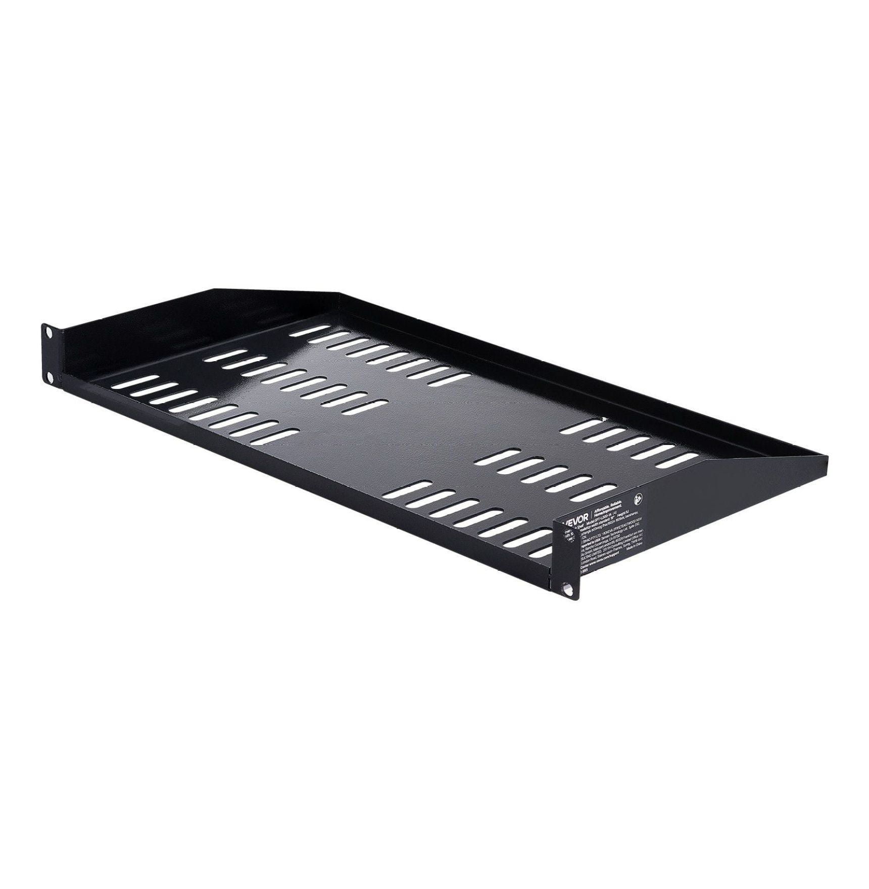1U Server Rack Shelf 4 Pack, 50lbs Capacity Vented Shelves, 10" Deep ...