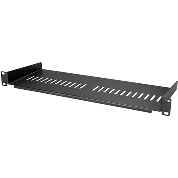 1U Server Rack Shelf - Universal Vented Rack Mount Cantilever Tray for ...