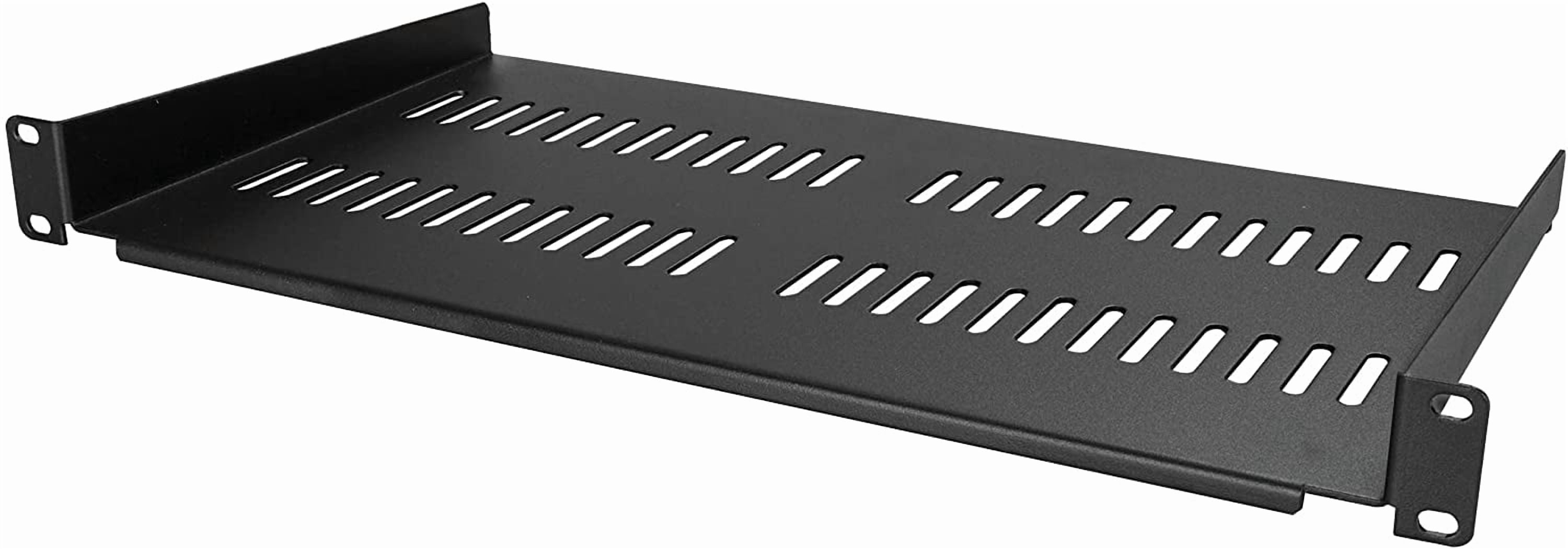 1U Server Rack Shelf - Vented Rack Mount Cantilever Tray for 19 ...