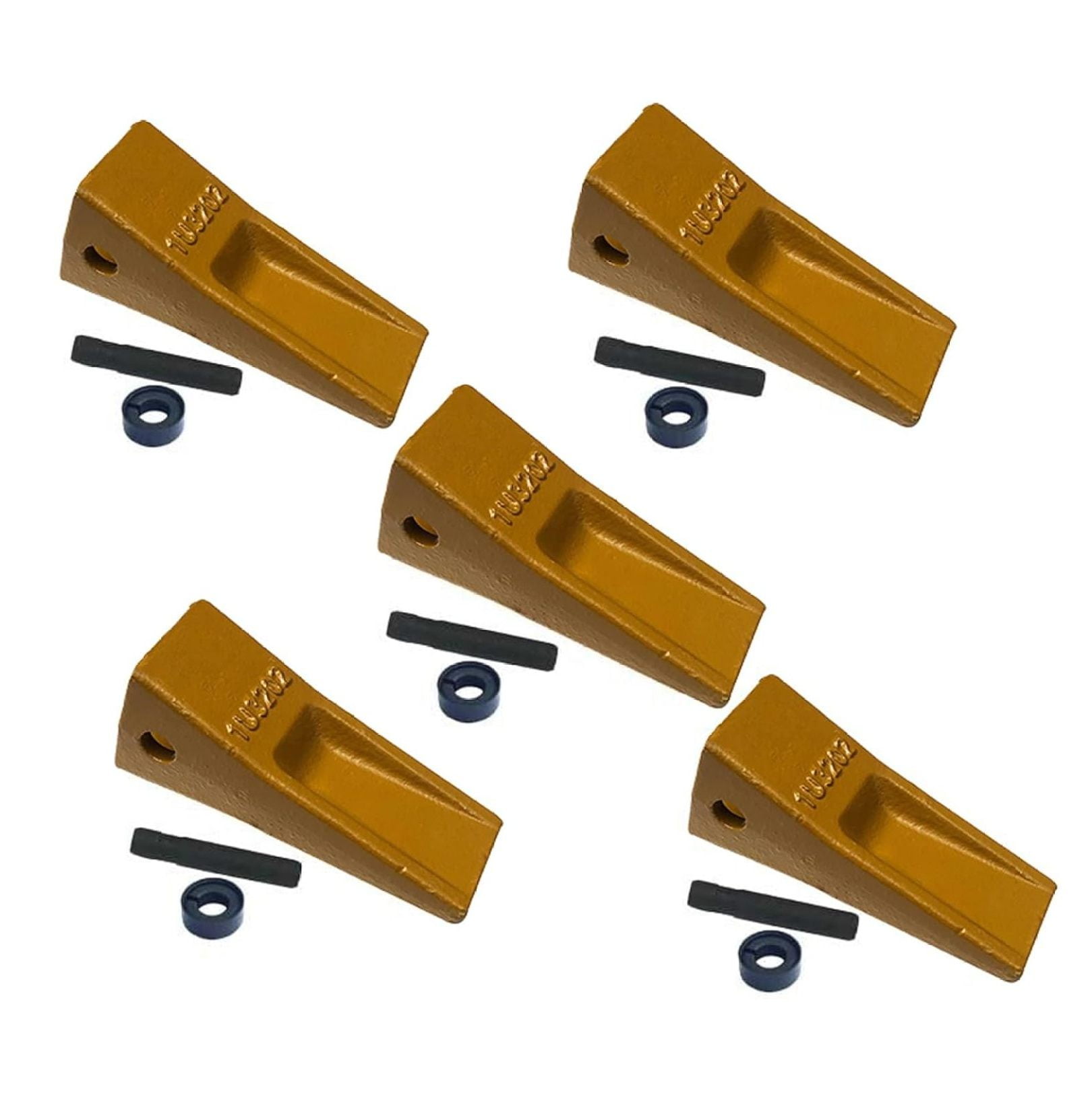 1U3202 Excavator Bucket Teeth + 8E6208/9W7112P W/Pins + 8E6209/4T0001W ...