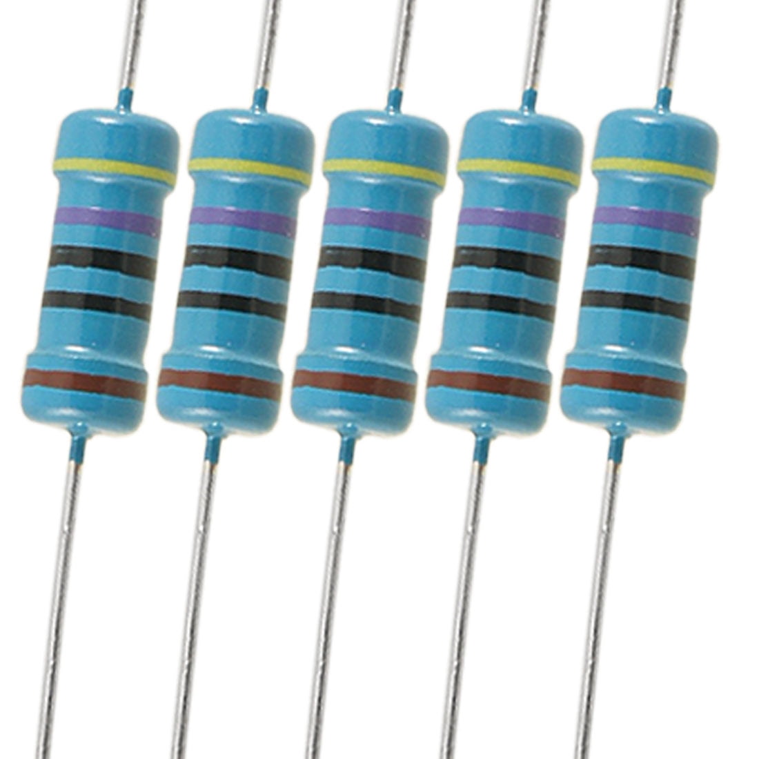 1W 470 Ohm 1% Axial Metal Film Resistors x200pcs - Walmart.com