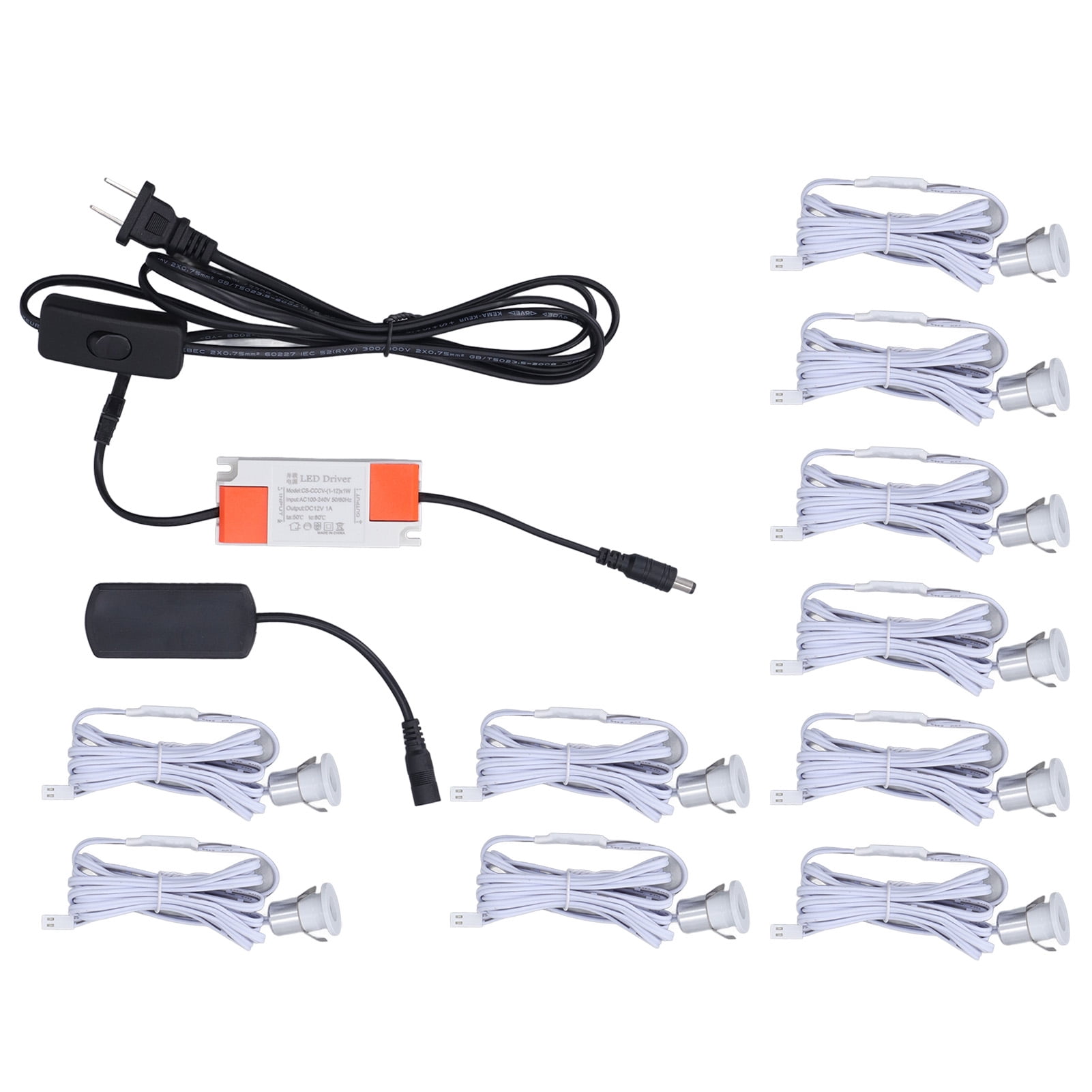 1W Mini LED Spotlight Jewelry Showcase Display Light Ceiling Recessed ...