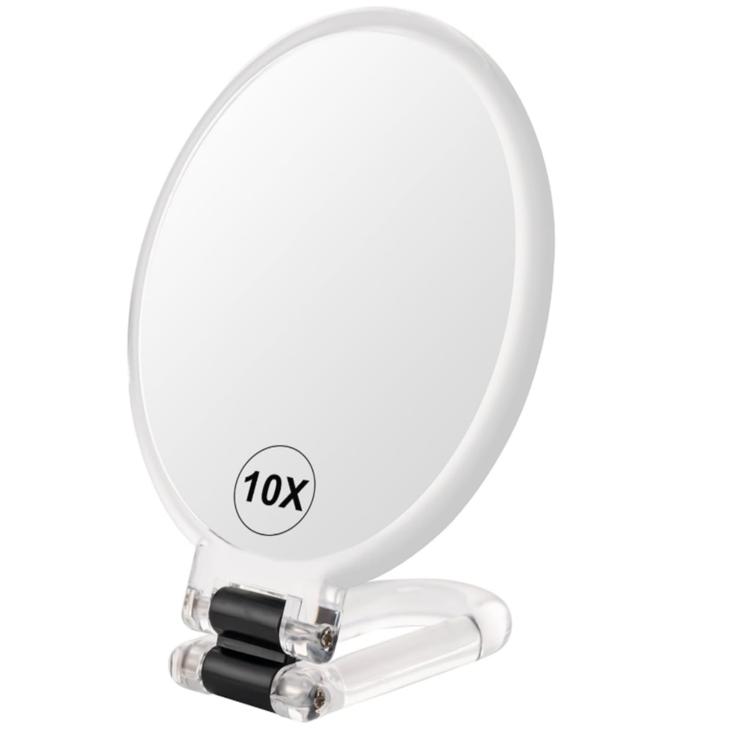 1X/10X Magnifying Handheld Mirror Double Sided, Foldable Travel Makeup ...